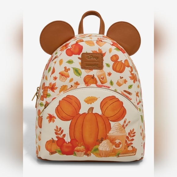 Loungefly | Bags | Nwt Loungefly Disney Mickey Mouse Pumpkin Fall ...